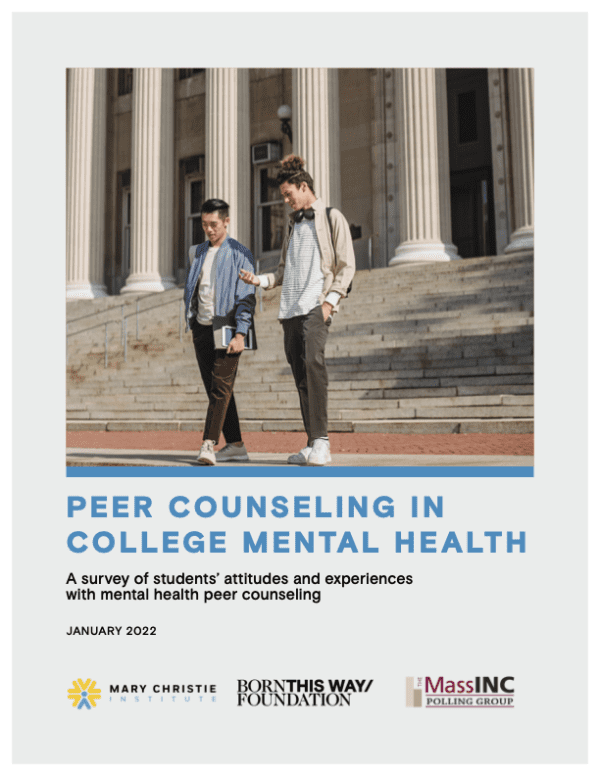 Peer Counseling in College Mental Health - Mary Christie Institute